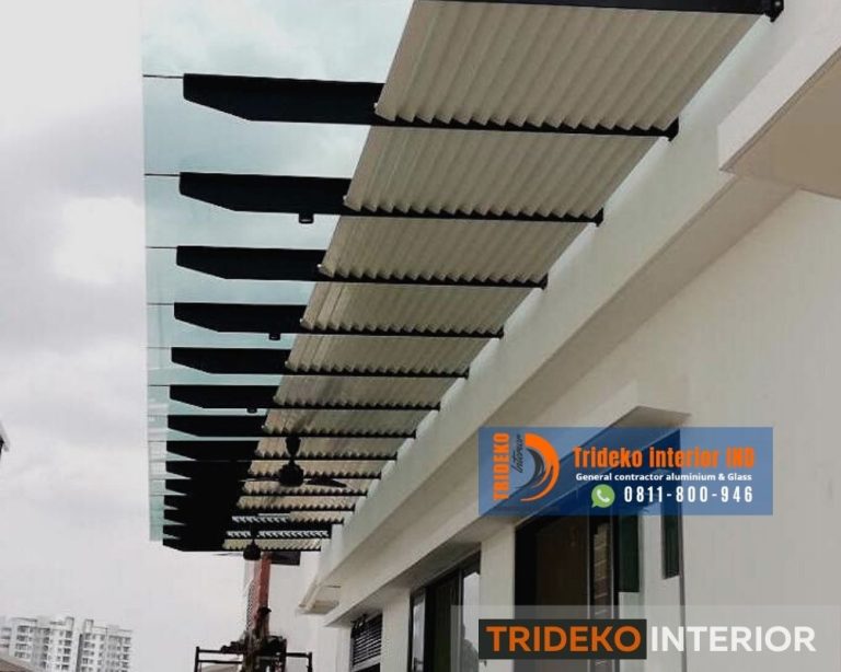 Harga Kanopi Kaca Tempered Per Meter 2025 | Garansi 1Tahun