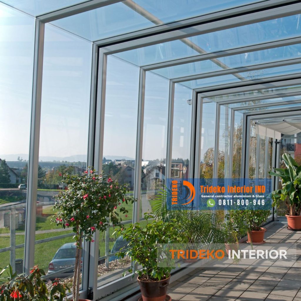 Atap Dapur Kaca Transparan #1 Kanopi Kaca Tempered Terbaik