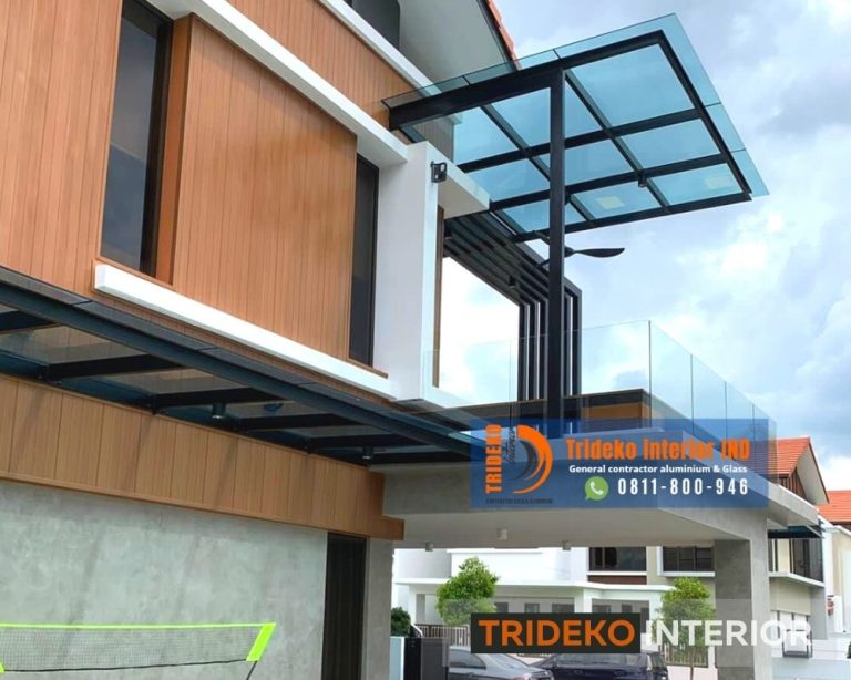 #1 Kanopi Minimalis Modern Terbaru Untuk Estetika Atap Kaca